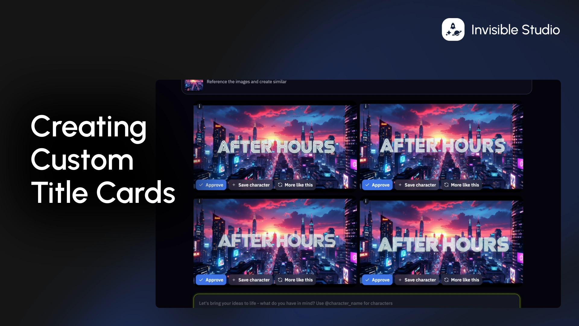 Create Custom Title Cards - AI video generation tutorial and guide